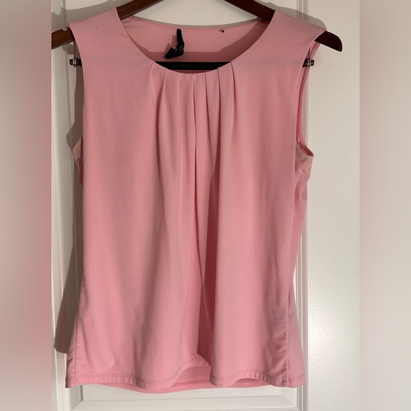 Kasper | Tops | Kasper Blush Pink Pleated Sleeveless Top | Poshmark